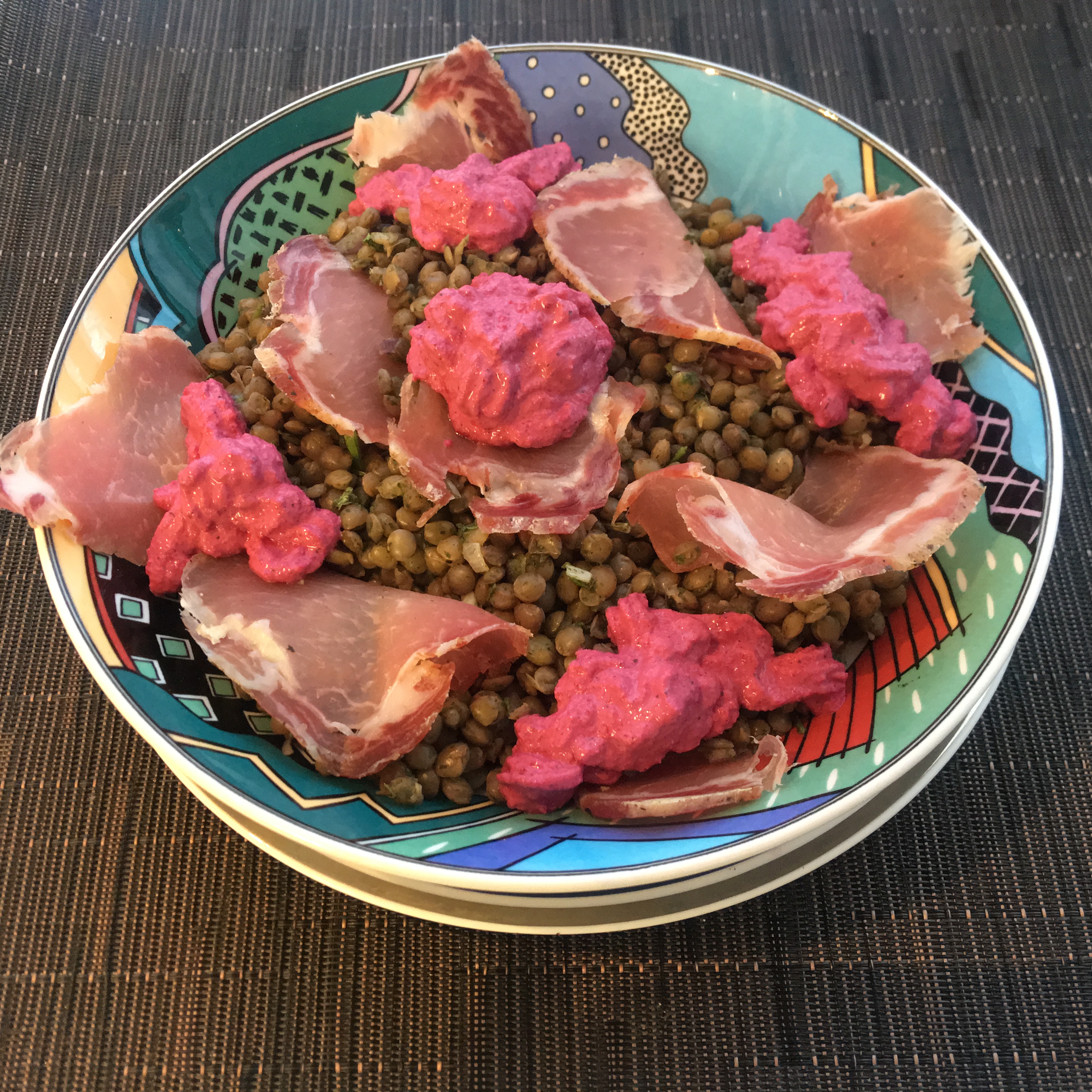Linzen, lonza en biet-walnoot-geitenkaas crème – Cultfood